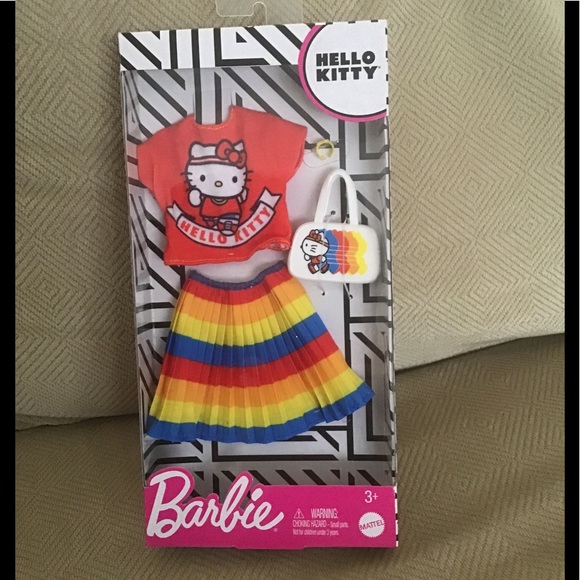 Barbie | Toys | New Barbie Fashion Hello Kitty Rainbow Skirt Set | Poshmark